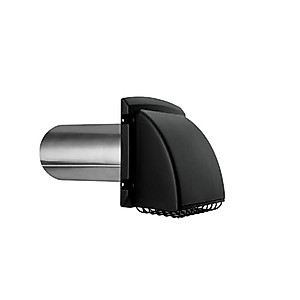 Everbilt BPMH4BLKHD6 Wide Mouth Dryer Vent Hood (Black)