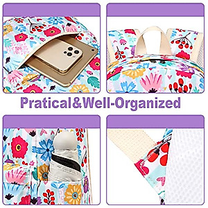 Bluboon Backpack for Girls Kids Preschool Backpack with Lunch Box Kindergarten School Bookbags Set