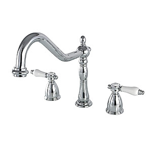 Kingston Brass KB1791BPLLS Bel Air 8 inch To 16 inch Widespread Kitchen Faucet Less Sprayer, 8-1/4 inch In Spout Reach, Chrome
