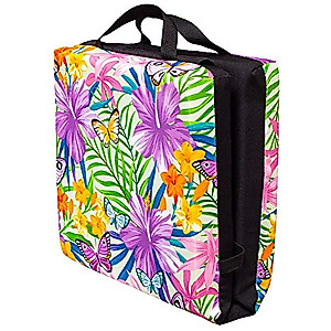 ABS Novelties Butterfly Garden Pattern Double Cushion (Black)