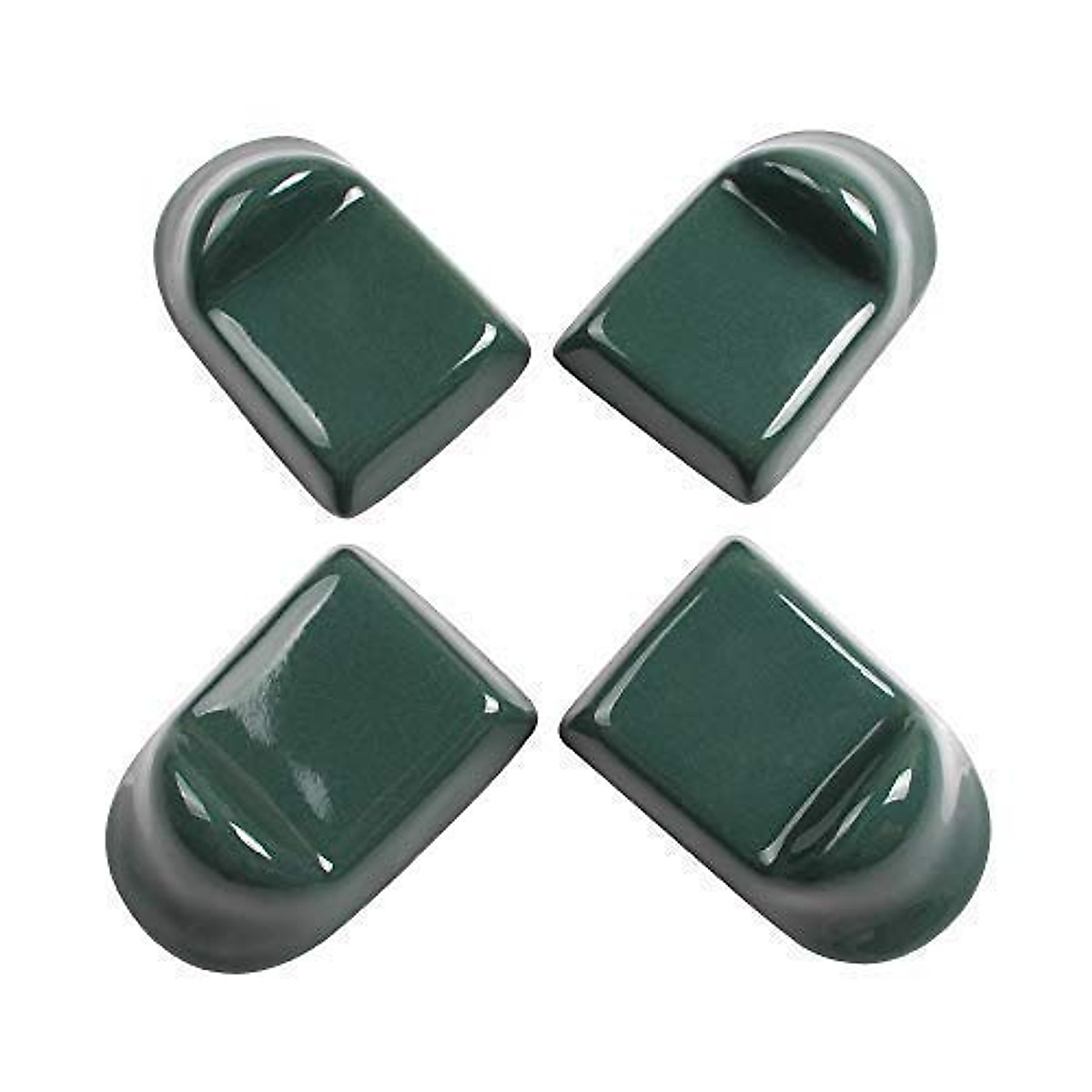 BBQ Ceramic Feet Shoes For Big Green Egg,Dracarys Grill Shoes Big Green Egg Base Feet Accessories Used to Place Grill on A Combustible Material Built-in Application (not for minimax)- 4 Green of set