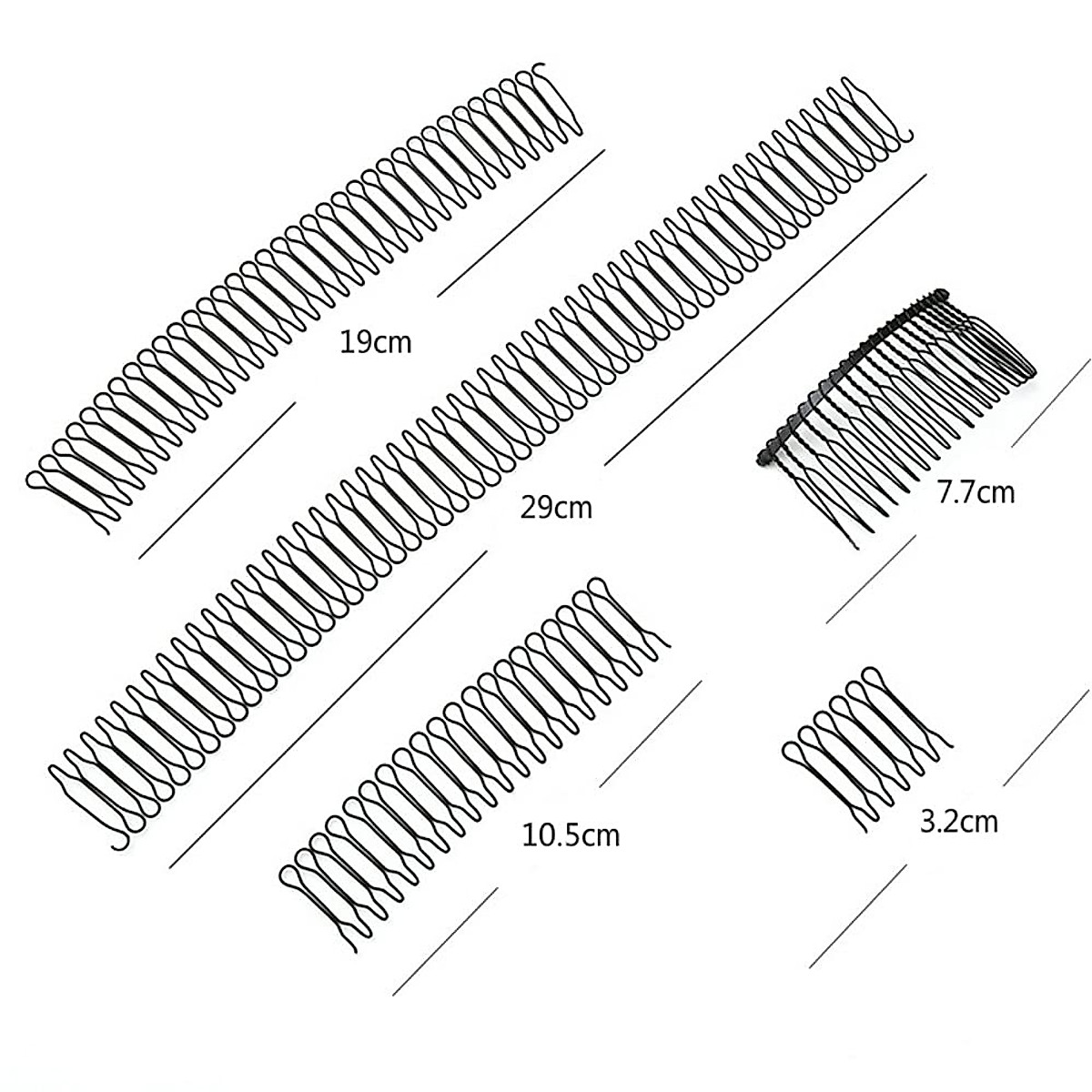 6 Pcs Women U Shape Hair Finishing Fixer Comb, Invisible Insert Comb For Small Broken Hair Finishing Fixing","U Shaped Hair Clips 。hair pins