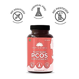 Plant Based PCOS/PCOD Supplement 60 Veg Capsules (500Mg) Pack 1 | Ayurvedic Medicine for Delayed Periods | Supplements for Women Promoting Better Cycle & Hormonal Balance
