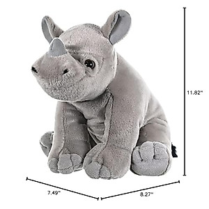 Wild Republic Rhino Baby Plush, Stuffed Animal, Plush Toy, Gifts For Kids, Cuddlekins 12 Inches