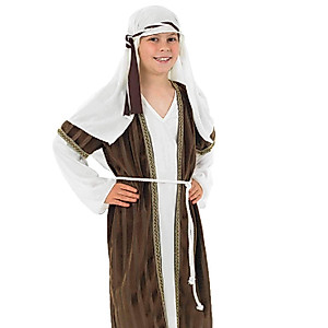 fun shack Boys Shepherd Costume for Kids, Joseph Costume for Boys, Shepherd Boy Outfit, Nativity Dress-Up, X-Large