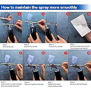 I-BEAUTEE high Pressure Airbrush Kit, Rechargeable Cordless Airbrush Compressor, Single Action Handheld Airbrush Gun, Mini Airbrush Set Portable Air Brush for Barber, Nail Art, Makeup, Model Painting