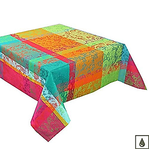 Garnier-Thiebaut Mille Dentelles Turquoise Kitchen Towel, 22"x30"