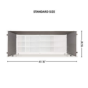 Cooper&Hunter Folded Metal PTAC Wall Sleeve And Exterior Grille for Packaged Terminal Air Conditioner, Coated, Insulated, Including Condensate Drain Kit