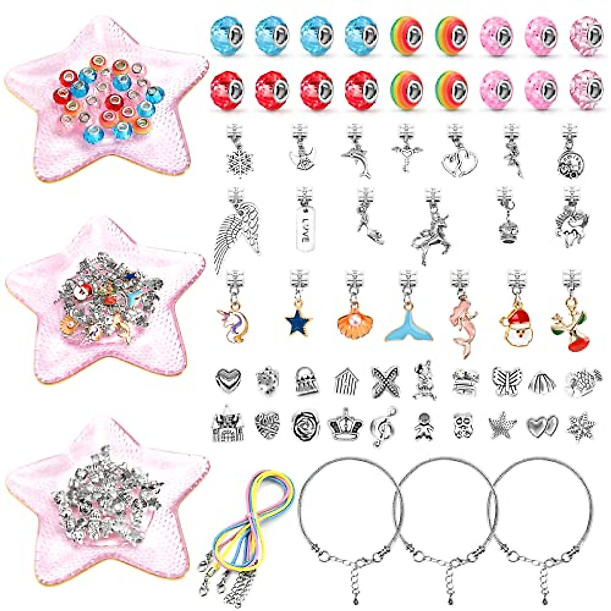 Lenski Gifts for Girls Kids, Arts and Crafts for Kids Ages 8-12, Girls Toys Age 6-8, Bracelet Making Kit Toys Gifts for Girls, Unicorns Gifts for Girls, Crafts for Girls Ages 5-12 Year Old