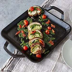 Lodge Cast Iron Chef Collection Square Griddle - 11 in