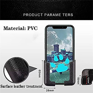 2022 Upgraded Multifunctional Mobile Phone Bracket, Self Adhesive Dashboard Mount Car Phone Holder, 2PairsAdjustable Width Car Sticky Navigation Mobile Phone Bracket + 1PCS Phone Ring Holder (Black)