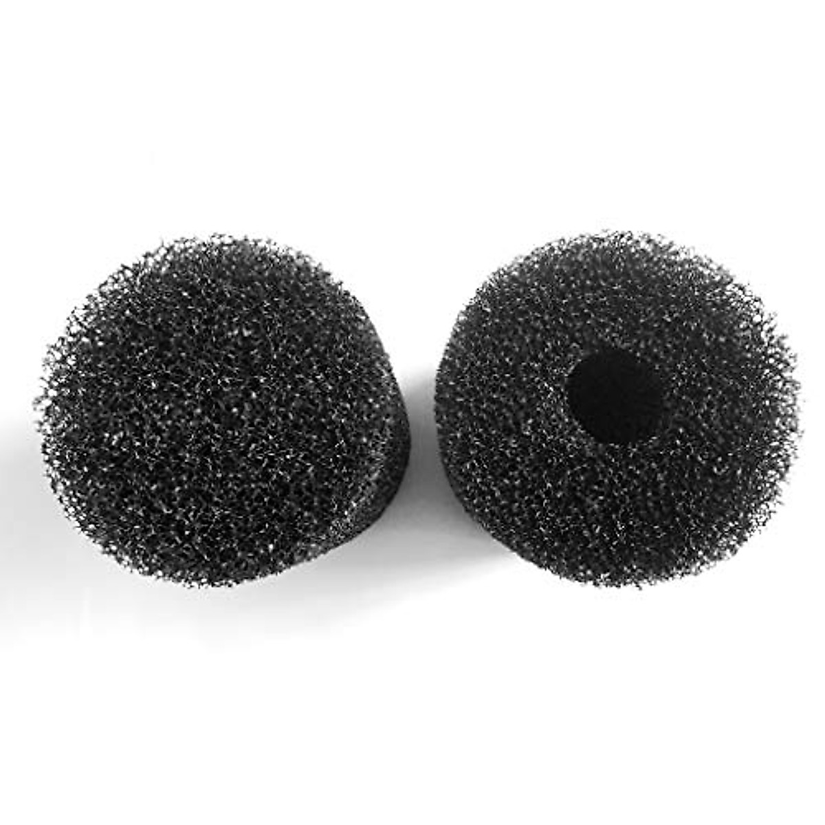 ViaAqua 2 Pack X-Large Overflow Filter Box Intake Round Pre-Filter Foam Sponge 5.91" x 4.13" for Aquariums and Ponds (Coarse 25PPI)