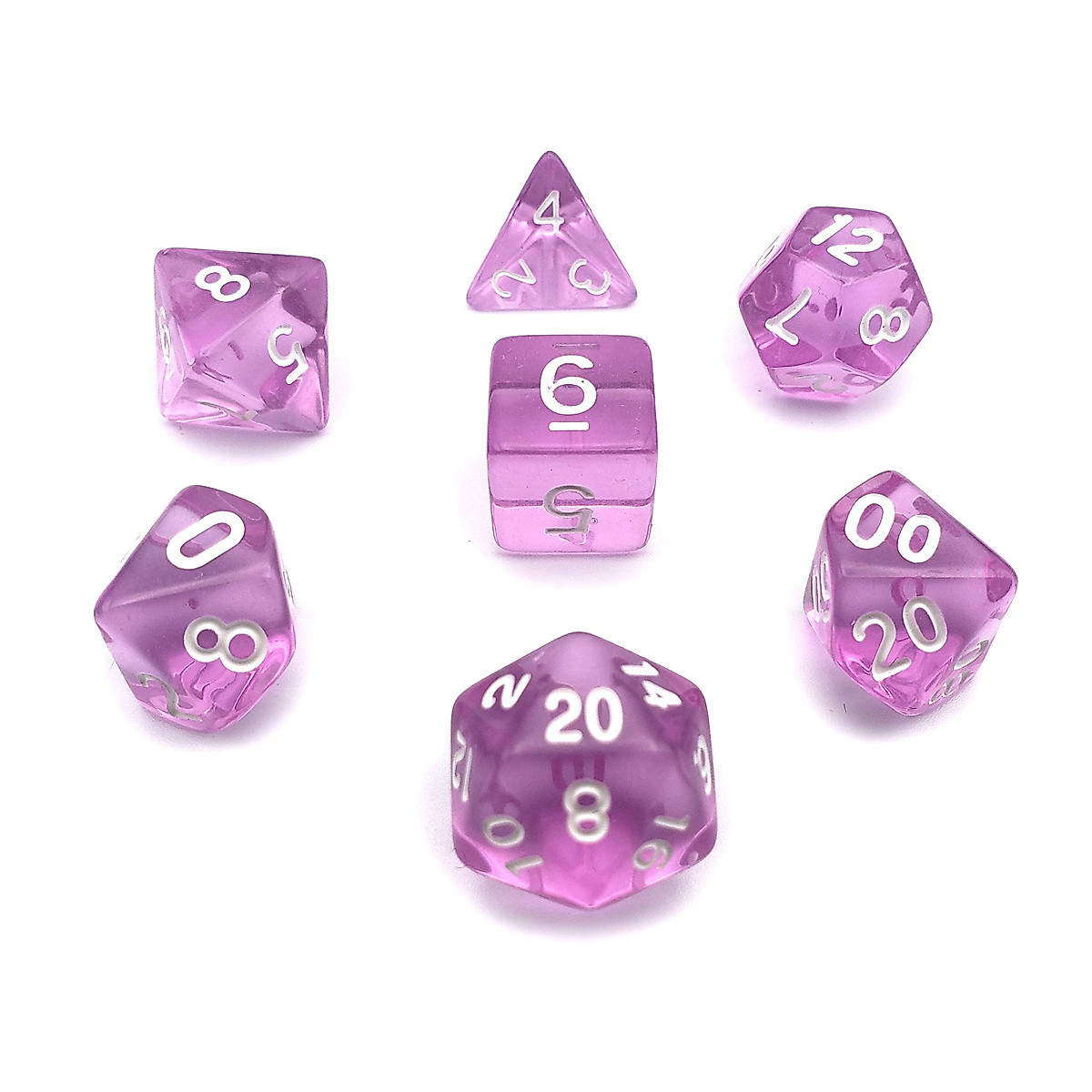 Bundle of Blessings - Piece DND Dice Set by D20 Collective - Dice for Table Top RPGs and Gaming - Boon Series (Aberration, Beast, Celestial, Faerie, Sea) - Transparent Acrylic D&D Dice Sets