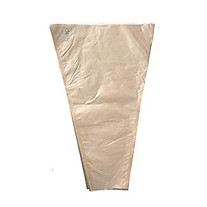 Flower Bouquet Sleeve Clear Cellophane Plastic Packaging Bags-50 Counts