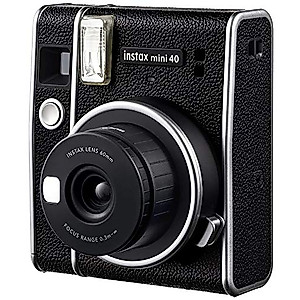 Fujifilm Instax Mini 40 Instant Film Camera with Built-in Selfie Lens, Auto Exposure, Auto Shutter Speed, Easy to Use, Stylish and Classic Design Polaroid Cameras for Pro or Beginners (Renewed)