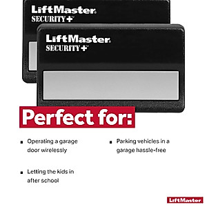 LiftMaster 971LM Security+ 1-Button Garage Door Opener Remote Control with Visor Clip - Pack of 2