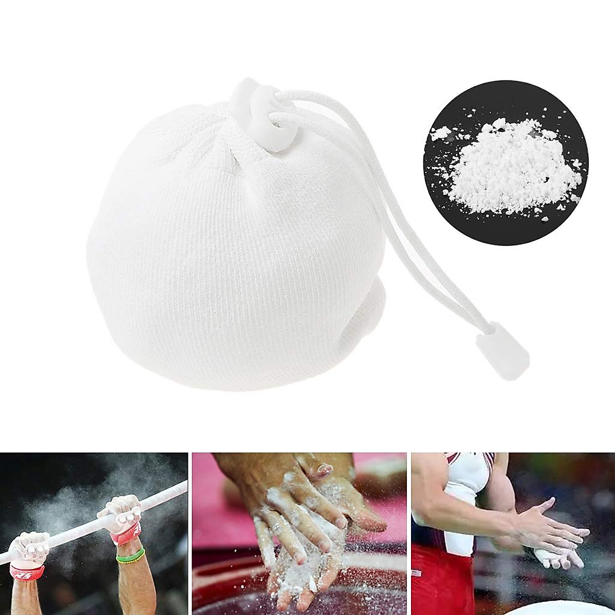 tegongse Peece Chalk Block, Gymnastic Gym Magnesium Carbonate Chalk Block Weight Lifting Bouldering Anti-Skid Powder