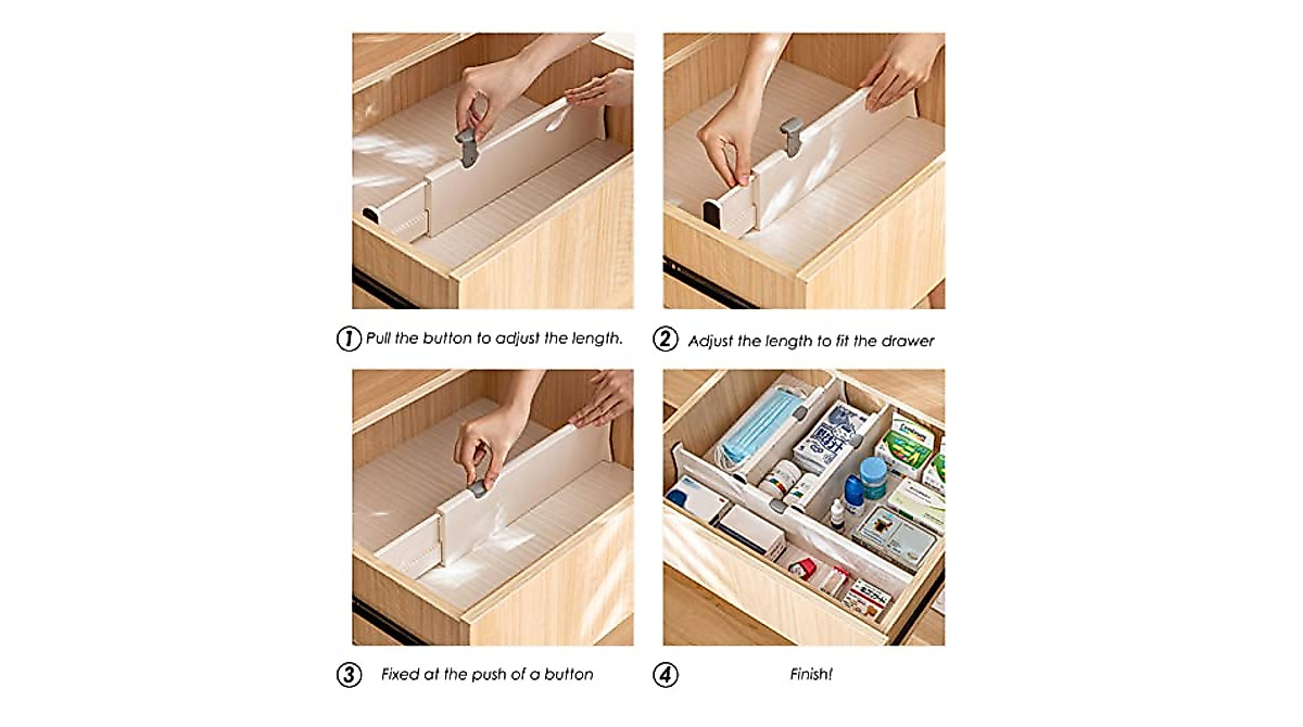 Expandable Plastic Drawer Dividers - Organize Your Space