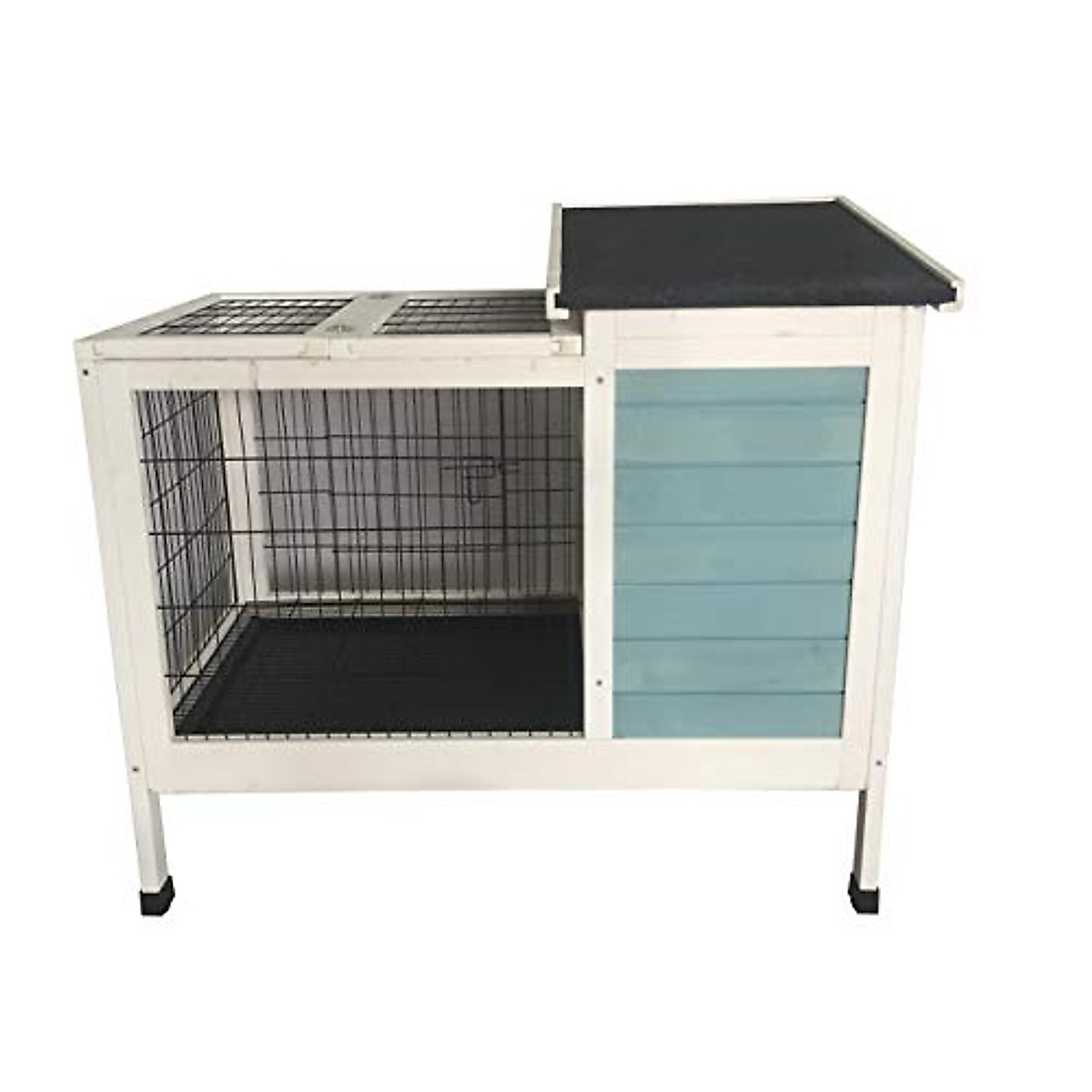 Seny Wooden Rabbit Hutch Bunny Cage Bunny Hutch W38 x D22.5 x H34