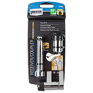 Reese Towpower 7030600 Professional 5/8" Chrome Receiver Lock and Coupler Lock