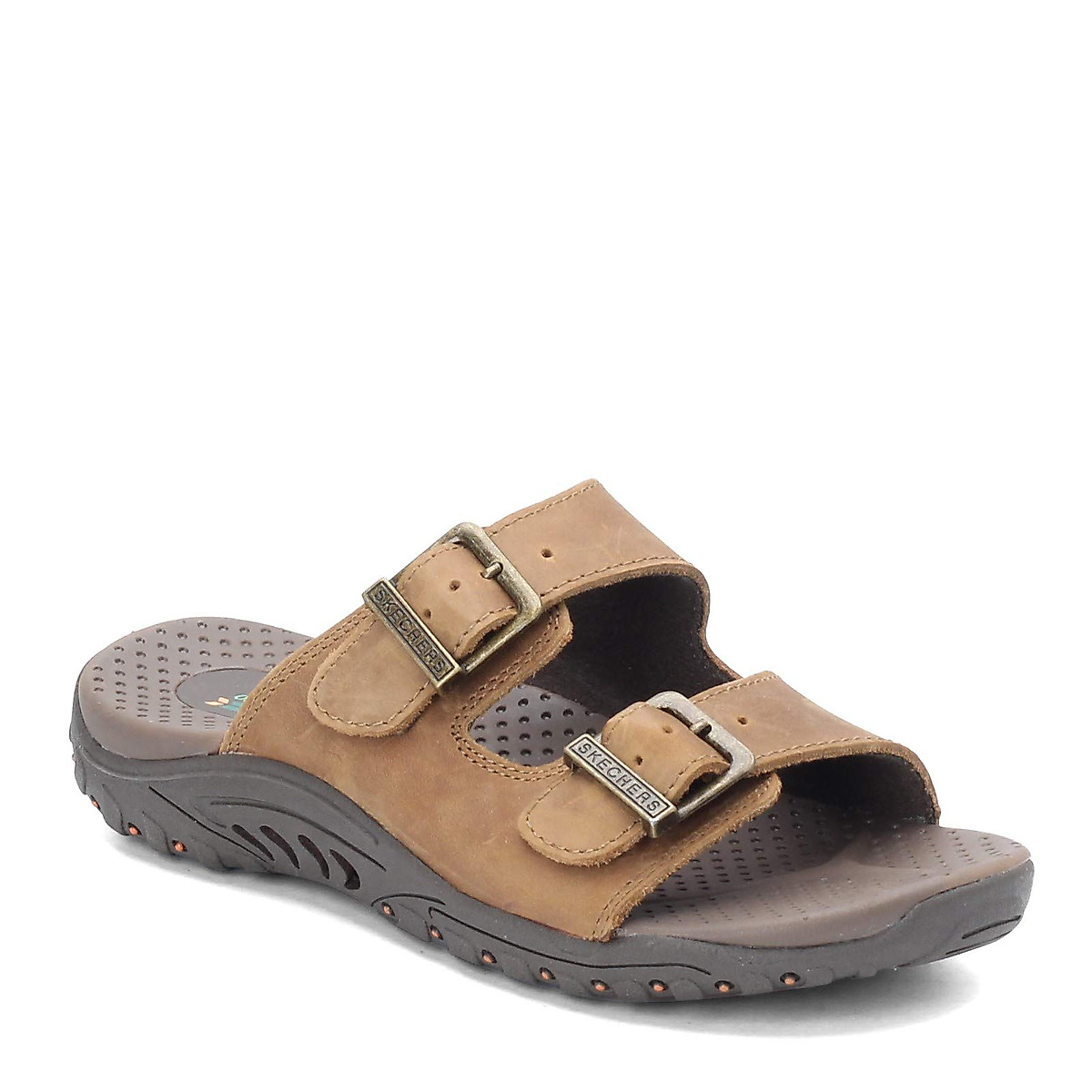 Skechers Women's Reggae-Jammin Sandal,desert crazyhorse,9 Extra Wide US