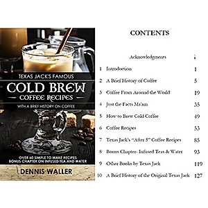 Cold Brew Coffee Maker Starter Kit - Half Gal Mason Jar | Stainless Filter Basket | Ceramic Burr Grinder | Half Pound Certified Organic Whole Bean Cold Brew Blend | Recipe & Instruction Book