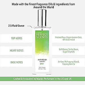 Perfect Scents Fragrances, Inspired by Burberry Brit, Women’s Eau de Toilette, Vegan, Paraben Free, Never Tested on Animals, 2.5 Fluid Ounces