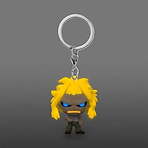 Funko My Hero Academia All Might (True Form) (GITD) Pocket Pop Keychain (AAA Anime Exclusive)