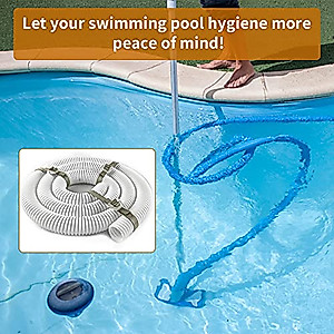 Replacement Pool Cleaner 6-Ft Cuffless Feed Hose for Polaris 360 Cleaner 9-100-3102 1-1/2" Diameter,Pool Accessories