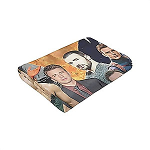 Chris Evans Soft and Comfortable Warm Fleece Blanket for Sofa, Bed, Office Knee pad,Bed car Camp Beach Blanket Throw Blankets (60"x50") … (60"x50") … (50"x40")