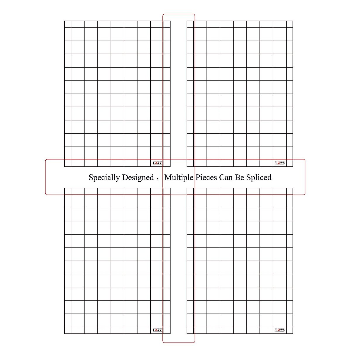 CZYY 1" Square Grid Game Mat and 1" Hex Grid Game Mat