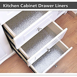 Kitchen Backsplash Stickers, Kitchen Wallpaper Stickers Self Adhesive Kitchen Aluminum Foil Stickers Oil Proof Waterproof (Silver Orange Peel Texture)