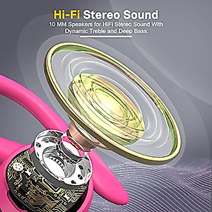 APEKX Bluetooth Headphones True Wireless Earbuds with Charging Case IPX7 Waterproof Stereo Sound Earphones Built-in Mic in-Ear Headsets Deep Bass for Sport Running Red