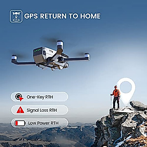 Holy Stone 2 Axis Gimbal GPS Drone with 4K EIS Camera for Adults Beginner, HS720G Foldable FPV RC Quadcopter with Brushless Motor, 5G WiFi Transmission, Optical Flow, Follow Me, Smart Return Home