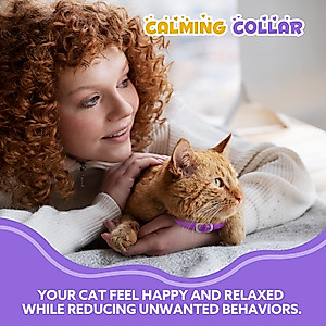 FRDUGA Calming Collar for Cats, Cat Calming Collar, All New Calming Pheromone Collar for Cats, Cat Pheromone Collar, Cat Calming Collar for Anxiety, Efficient Relieve Anxiety and Stress(4 Pcs)