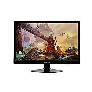 Sceptre 22 Inch LED Monitor 1080p 75Hz 99% sRGB Build-in Speakers HDMI x2 VGA, Machine Black