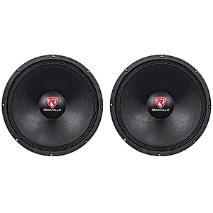 Rockville (2) RVW1500P8 3000w 15" Raw DJ Subwoofers 8 Ohm Subs 70OZ Magnet