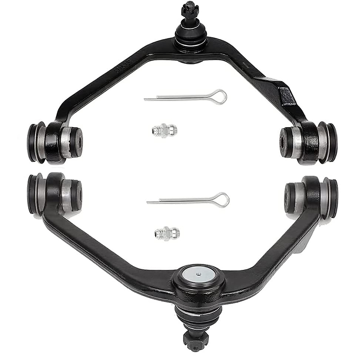 AMFULL New 16-PC 2WD Front Lower Upper Control Arm w/Ball Joints Idler Arm Pitman Arm Tie Rod Ends Sway Bar Links Fit 1997-2003 For Ford For F-150 For F-250 Expedition For Lincoln Navigator Blackwood