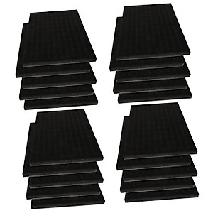 NOLITOY 20 Pcs Ring Display Trinket Tray Jewelry Display Insert Kitchen Sink Sponge Holder Jewelry Case Jewelry Insert Hoop Earring Jewelry Sponge Insert Holder Ring Bracket Travel Drawer