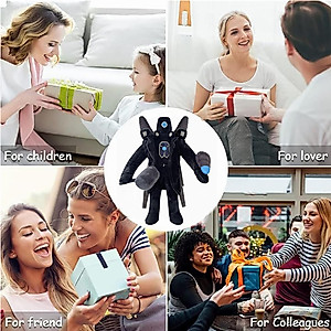 Lianxiaw Skibidi Toilet Toy Plush, Cameraman Plush and Speakerman Plush Set for Kids and Collectors, Horror Game Stuffed plushies Doll Toys Collectible Gifts for Kids Fans Aldults Birthday