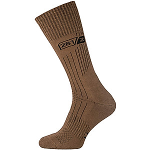 281Z Military Lightweight Uniform Boot Socks - Tactical Trekking Hiking - Outdoor Athletic Sport (Coyote Brown X-Small 1 Pair)