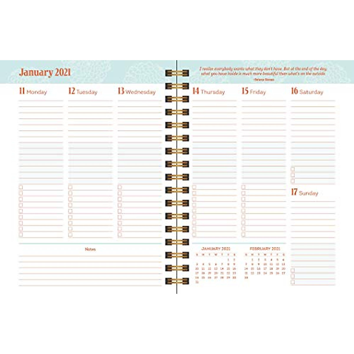 Posh: Deluxe Organizer 17-Month 2020-2021 Monthly/Weekly Planner Calendar: So Much Gratitude