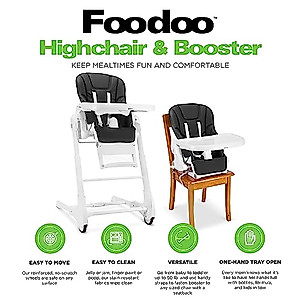 Joovy Foodoo High Chair & Booster Seat, Jet