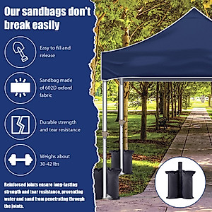 NA Canopy Weight Bags for Pop up Canopy Tent, Heavy Duty Sandbags for Instant Outdoor Sun Shelter Canopy Legs