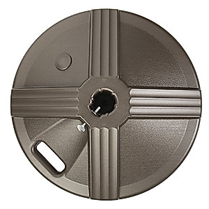 US Weight Durable Fillable Umbrella Base Designed to be Used with a Patio Table 3.5 pounds , Bronze
