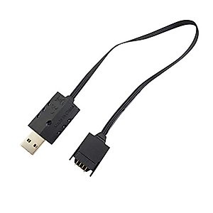 USB Charging Cable for UDIRC U37 D60, Aerial Photography Brushless Quadcopter Lithium Battery Charger Remote Control Drone Accessories, Drone Battery Charger Parts (Black)