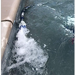 SWASHER No Spray - Pool Cleaner Tail Scrubber for Polaris/Pentair Pool Vac - Replaces Sweep Hose Foam End with Durable Rotating Flexible Sweeper to Improve Pool Cleaning and Reduce Maintenance Cost