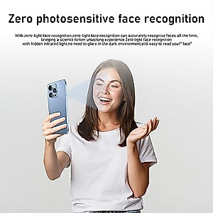 Travel Cheap i15 Pro Max Smartphone, 16GB RAM 1TB ROM, 6800Mah, 7.3INCH HD Capsule Screen, Original Unlocked 5G Mobile Phones for Birthday Gifts,Blue-1TB