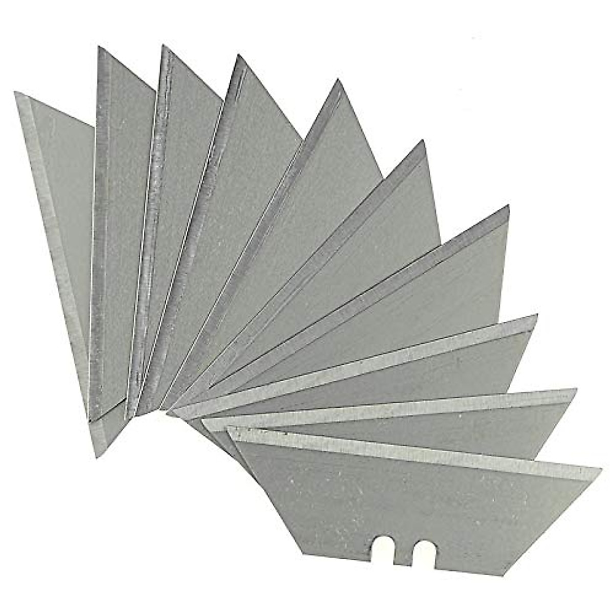 FixtureDisplays® 10 Pieces 2-Notch Utility Blades, Box Cutter Razor Safety Dispenser Replacement Similar to Better Tools 20208 Gorilla Blades 2-Notch Utility Blade in Safety 117607-NPF