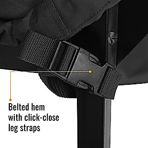 KHOMO GEAR - Heavy Duty Log Rack Cover - 4 Feet - Panther Series - Black